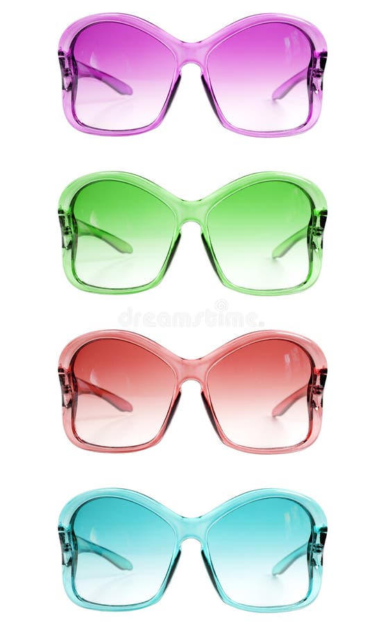 Colored sunglasses stock image. Image of lens, eyesight - 12432487