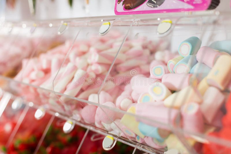 Colored Sweets on the Store Shelves Stock Photo - Image of mixed, candy ...