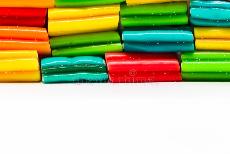 Colored Sweets. Sweets with Sugar. Colored Wall. Stock Image - Image of ...