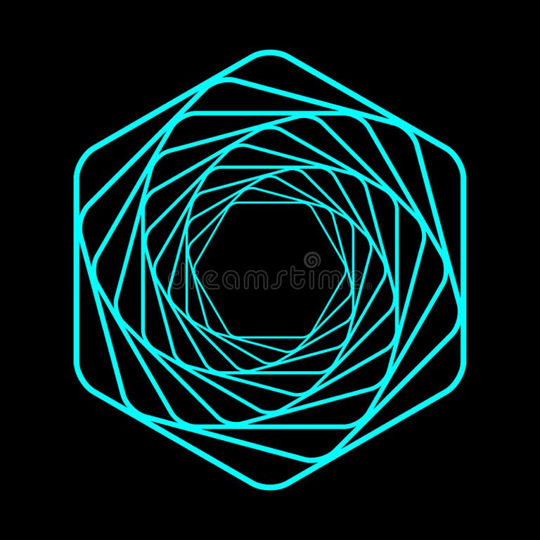 Hexagon Geometric Lines Shape Stock Illustrations – 20,240 Hexagon ...