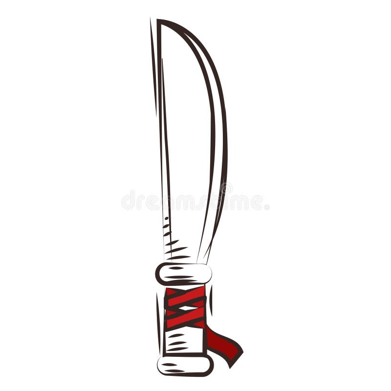 Colored Sword Medieval Weapon Icon Vector Stock Vector - Illustration ...