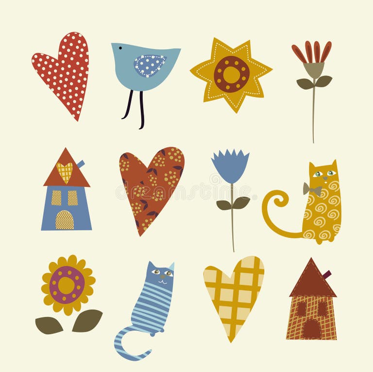 Colored House Symbols Stock Illustrations – 749 Colored House Symbols ...