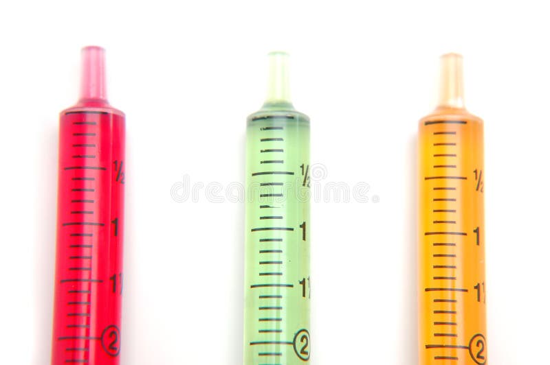 Colored Syringe stock photo. Image of drug, object, medical - 2126602