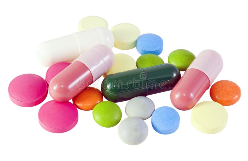 Colored tablets stock photo. Image of illness, assistance - 12521722
