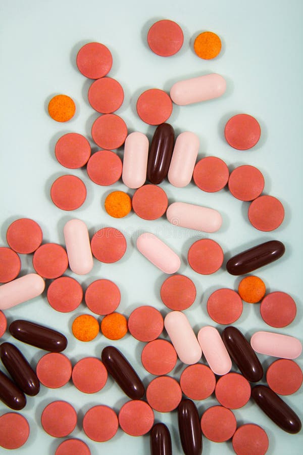 Colored Tablets and Capsules are Removed from the Package. Colored ...