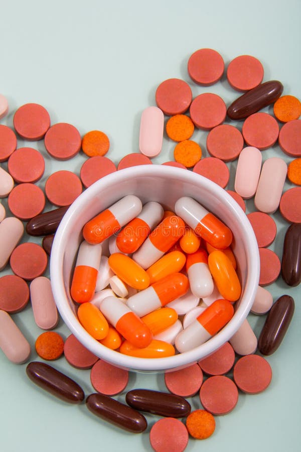 Colored Tablets and Capsules are Removed from the Package. Colored ...