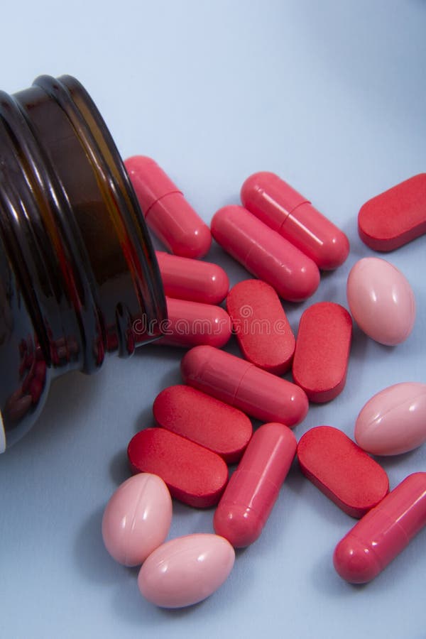 Colored Tablets and Capsules are Removed from the Package. Colored ...