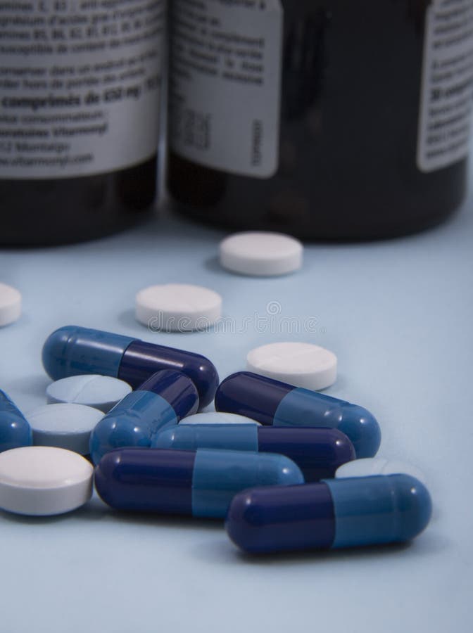 Colored Tablets and Capsules are Removed from the Package. Colored ...