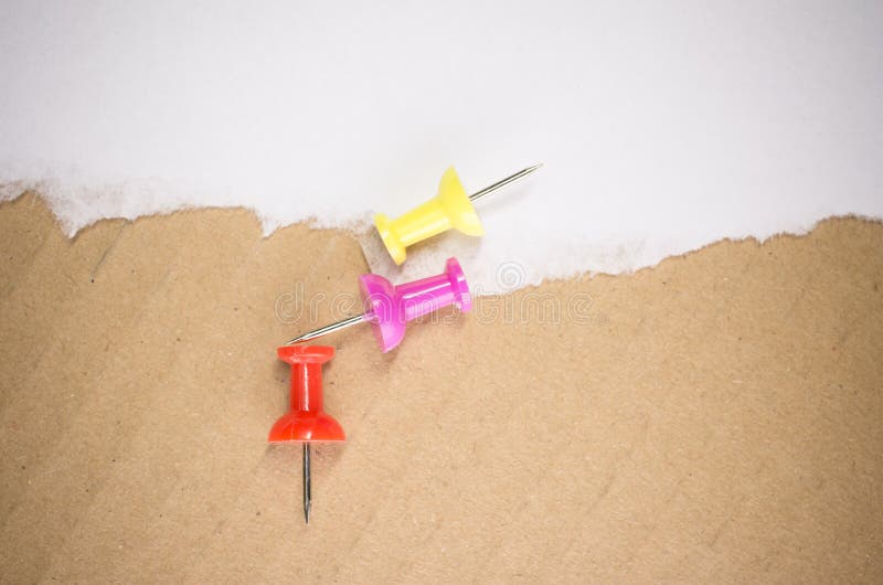 Colored tacks stock image. Image of paperboard, hold - 45836025