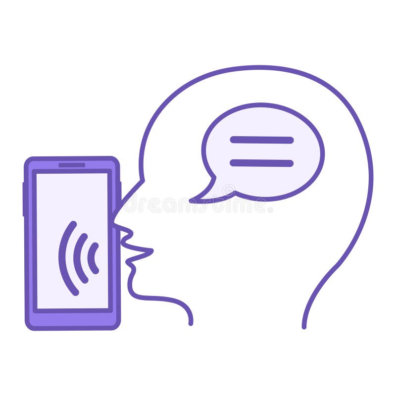 Colored Talking Icon. stock illustration. Illustration of speak - 380918390