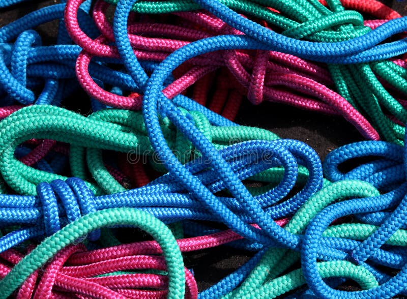 Colored Tangle Rope Threads Stock Image - Image of knot, pattern: 14995599