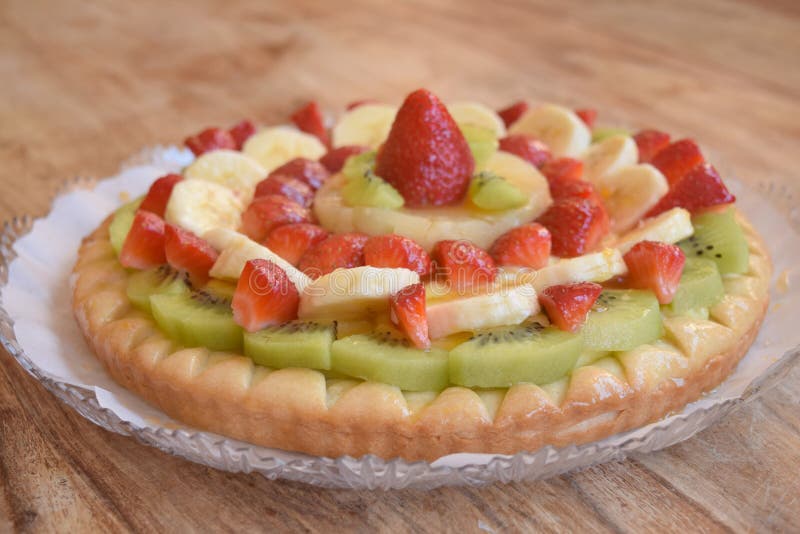 Colored Tart with Assorted Fruit Stock Photo - Image of colored, sweet ...