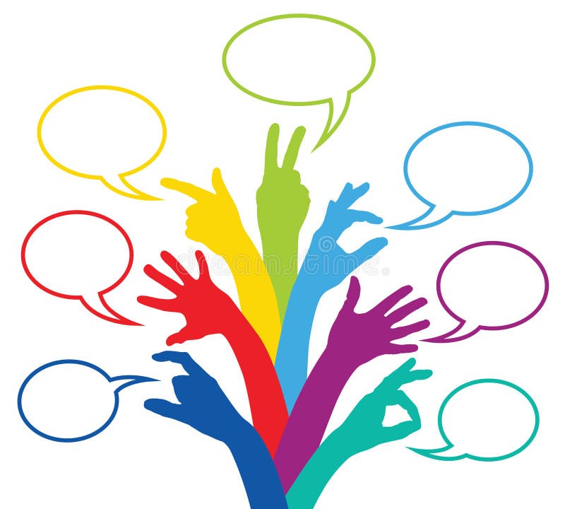 Colored Teams with Different Ideas. Stock Vector - Illustration of ...