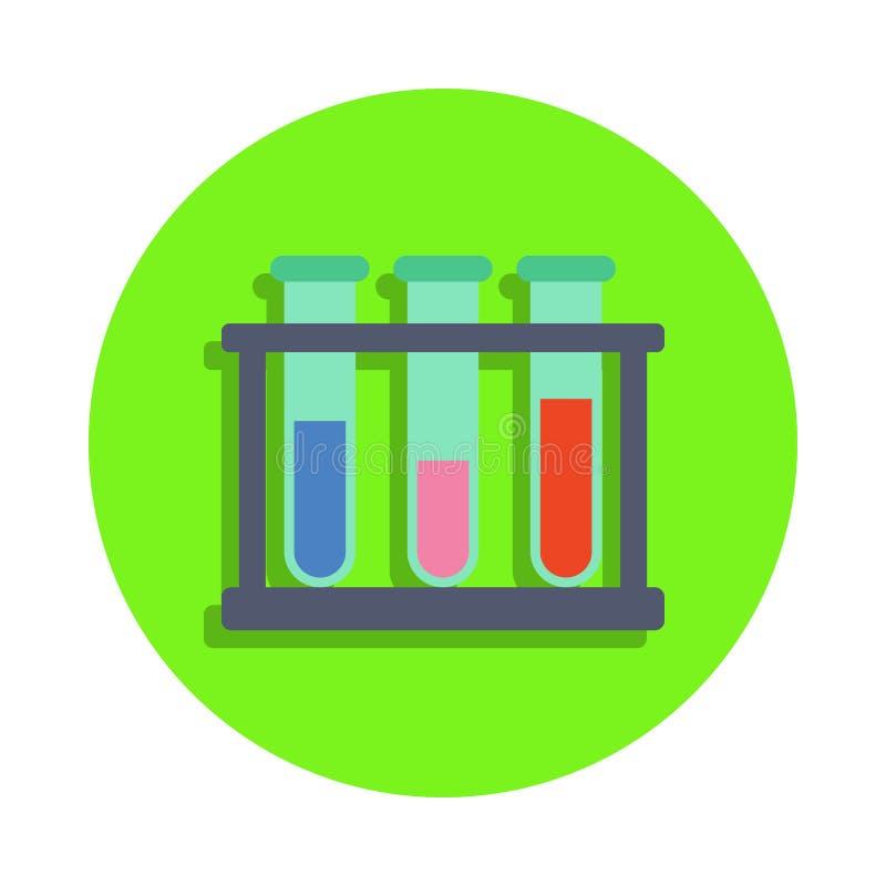 Colored test tubes stock illustration. Illustration of school - 2701797
