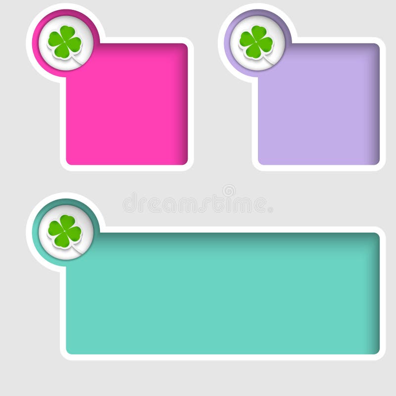 Colored text frames stock vector. Illustration of border - 34981074