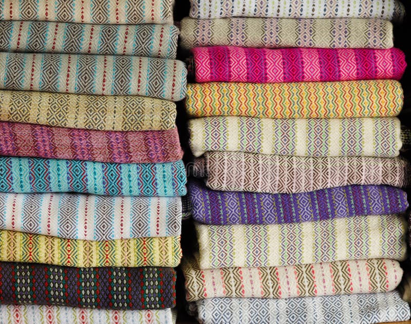 Colored textile stock image. Image of detail, blanket - 20749403