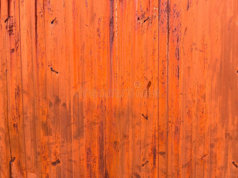 Colored Textured Background - Bright Orange Rusty Metal Texture Stock ...