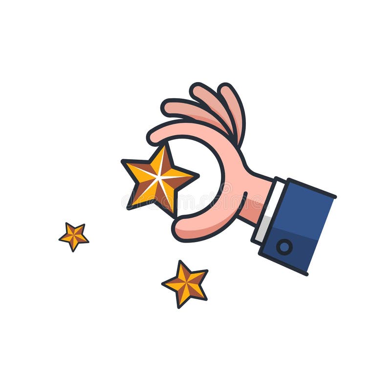 Hand Catching Star Stock Illustrations – 311 Hand Catching Star Stock ...