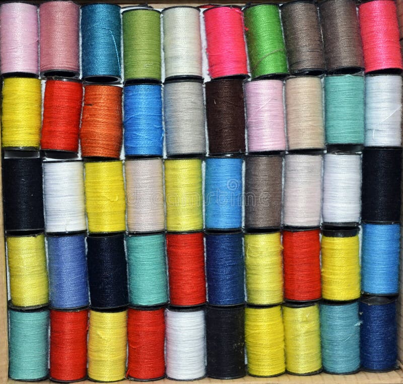 Colored thread stock photo. Image of colors, detail, wallpaper - 20053134