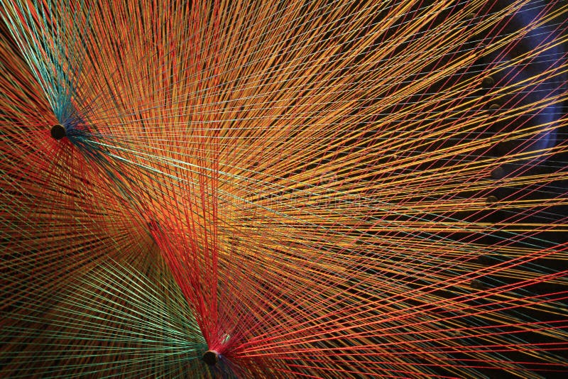 Colored Thread and Unfinished Embroidery Stock Photo - Image of pompom ...