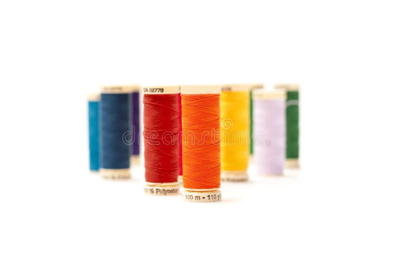 Colored Thread and Unfinished Embroidery Stock Photo - Image of pompom ...