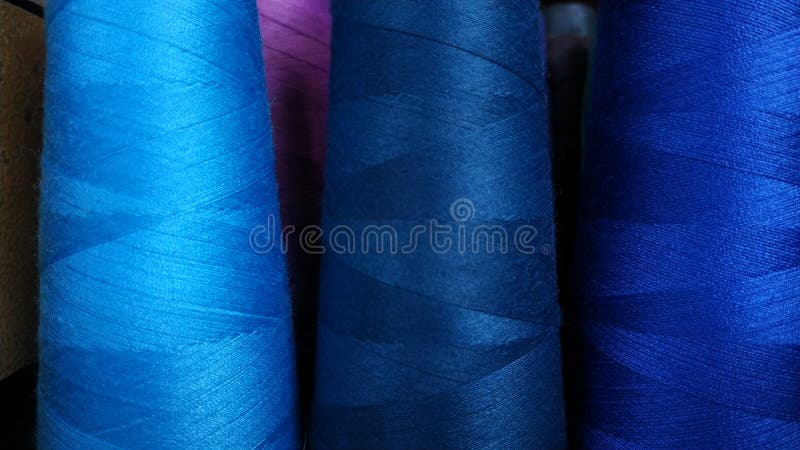 Colored Thread Close Up, Group of Sewing Thread Stock Photo - Image of ...