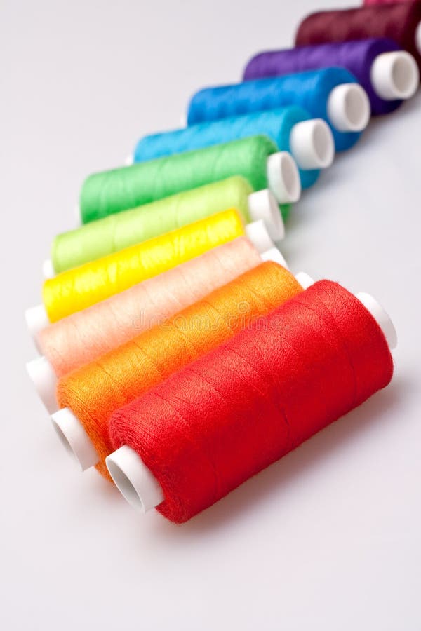 Colored thread for sewing stock photo. Image of macro - 16421546
