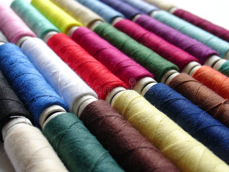 Colored threads stock image. Image of textile, spool, domestic - 431217