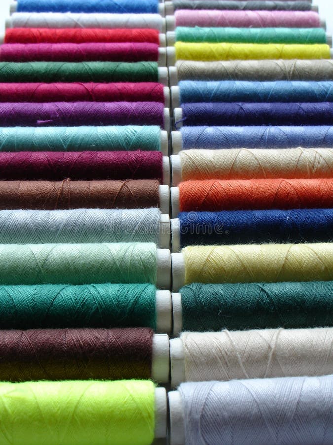 Colored threads stock image. Image of needle, string, strand - 431219
