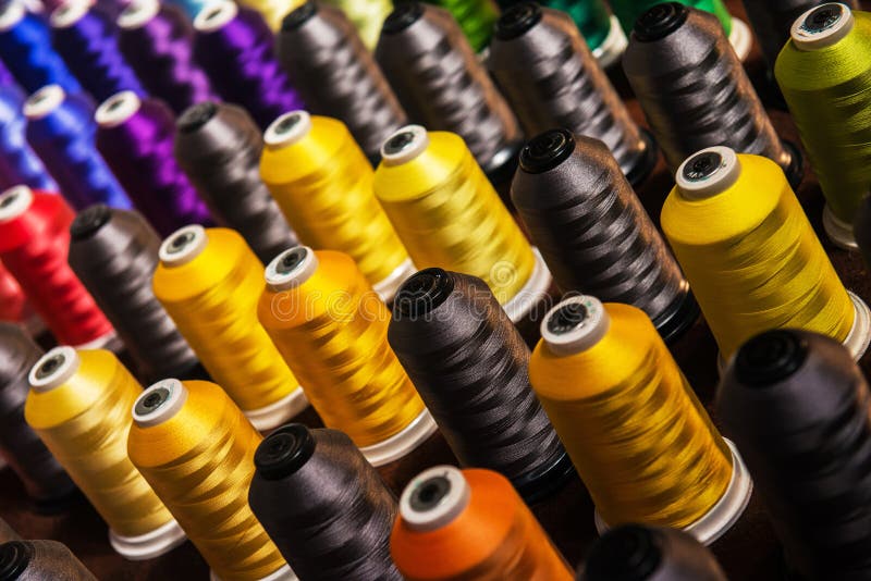 Colored Threads stock image. Image of fabrics, isolated - 85009327