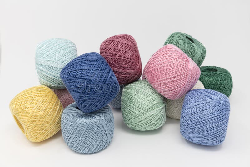 Colored threads isolated stock image. Image of cotton - 131118561