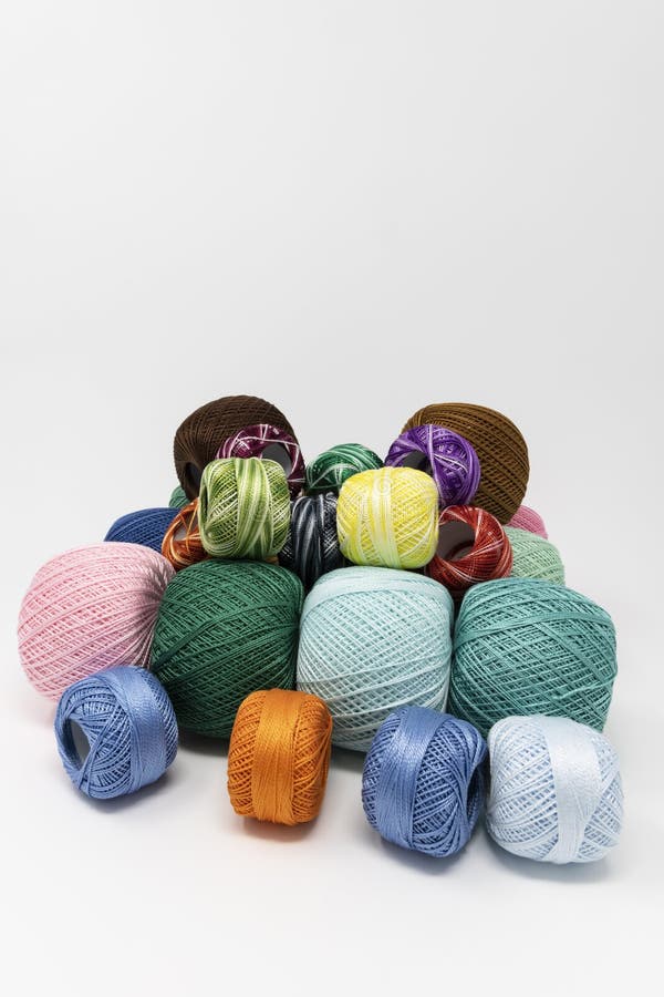 Colored threads isolated stock image. Image of cotton - 131118561