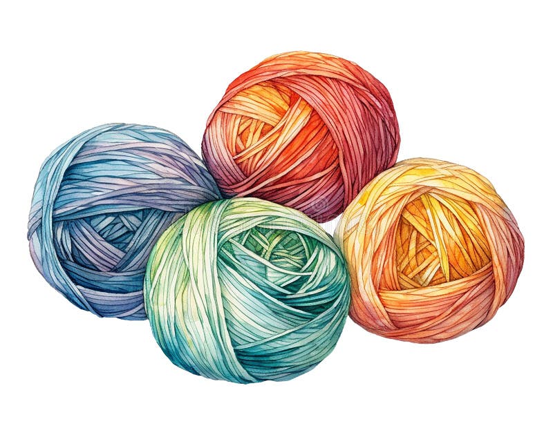 Colored Threads for Needlework, Hobbies Stock Illustration ...