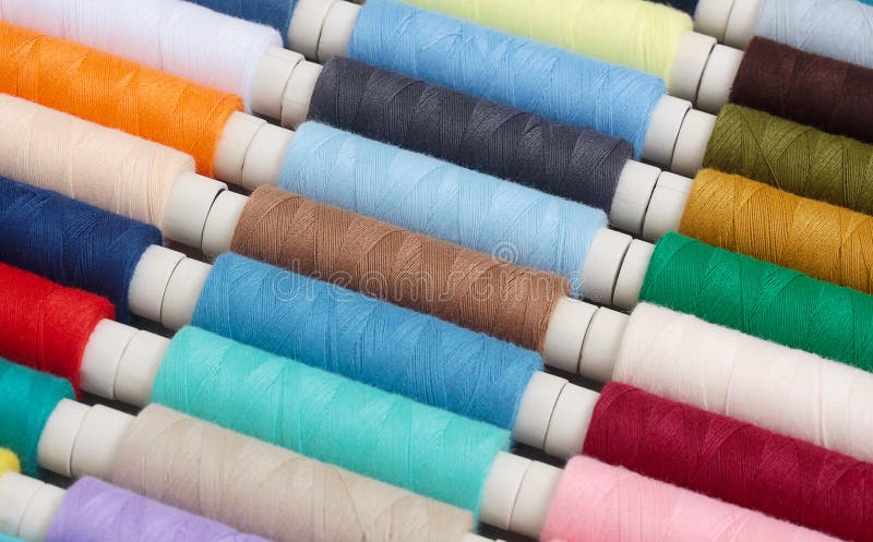 Colored threads for sewing stock image. Image of canvas - 22545017