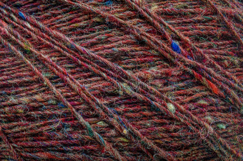 Colored Threads of Wool Close-up Stock Image - Image of soft, closeup ...