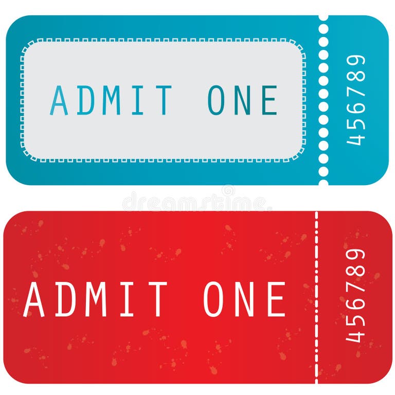 Colored ticket stock vector. Illustration of business - 17472028