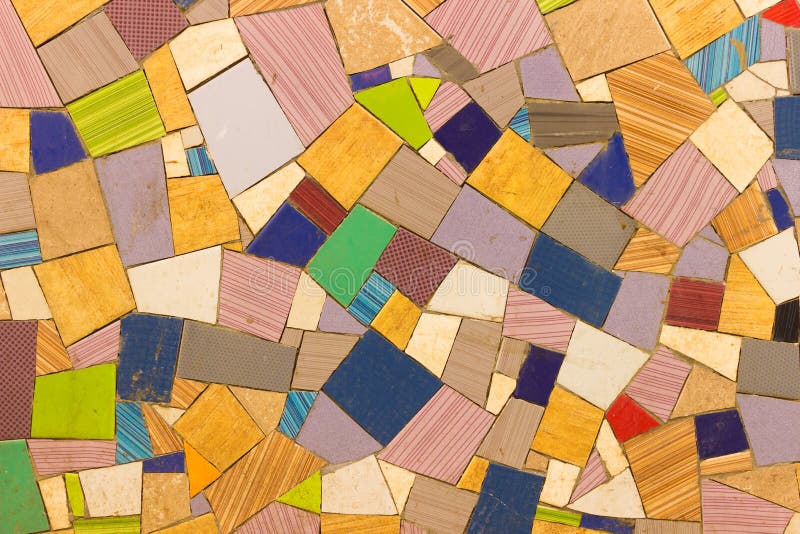 Colored Tiles Mosaic stock image. Image of abstract, background - 64378831