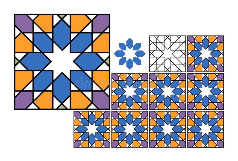 Colored Tiles - Vector stock vector. Illustration of yellow - 10217014