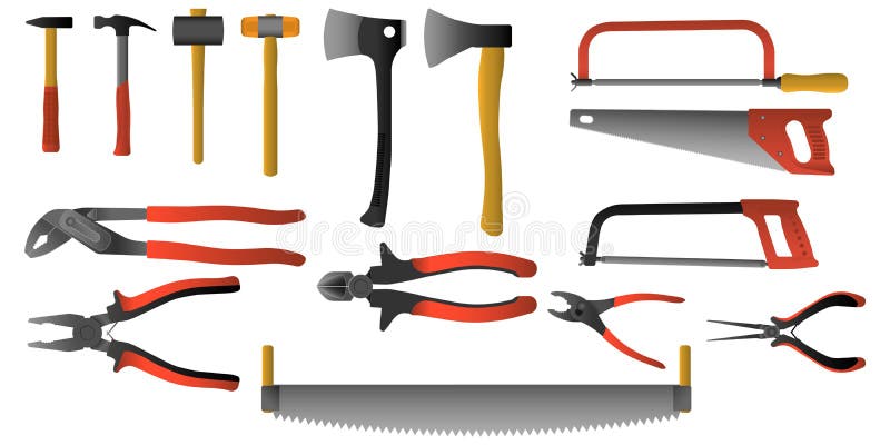 Colored Tools stock vector. Illustration of adjustable - 55045649