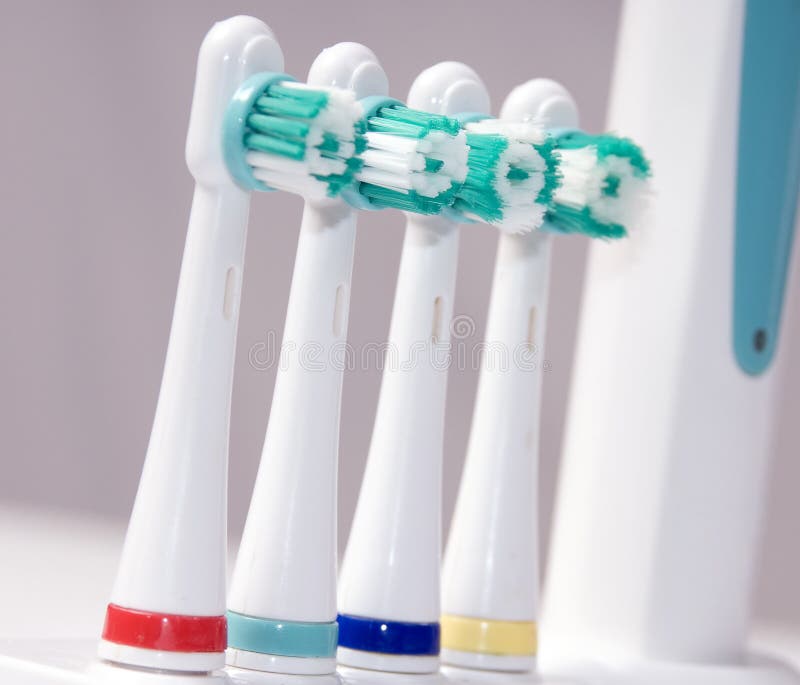 Colored Toothbrushes stock image. Image of toothbrush - 1195951