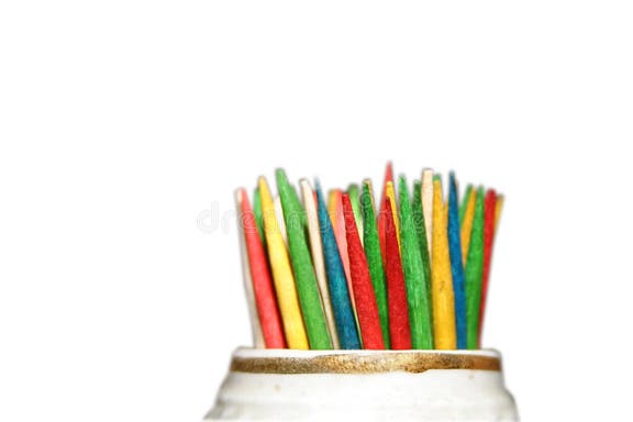 Colored Toothpicks stock photo. Image of pointy, colorful - 3852810