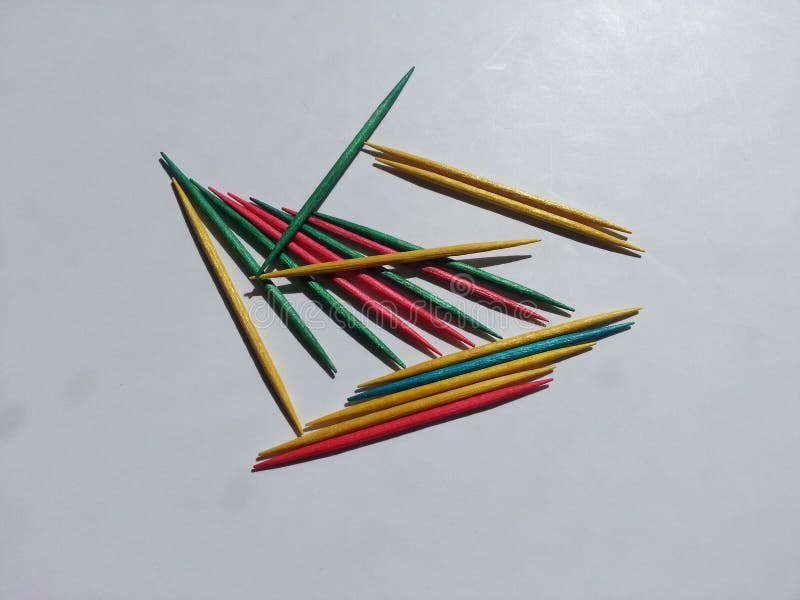 Colored toothpicks stock image. Image of white, blue - 17722355