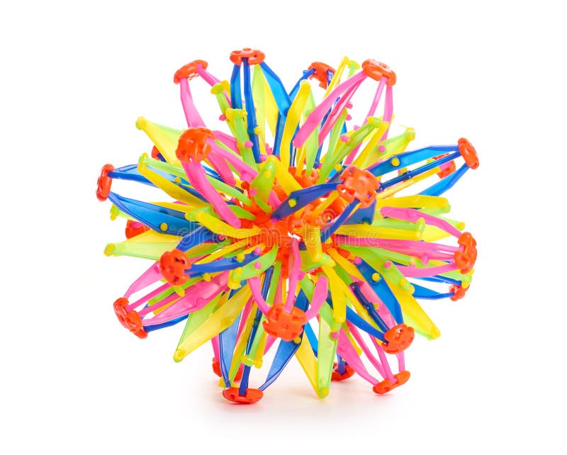 Colored Transformer Ball Isolated on White Background Stock Photo ...