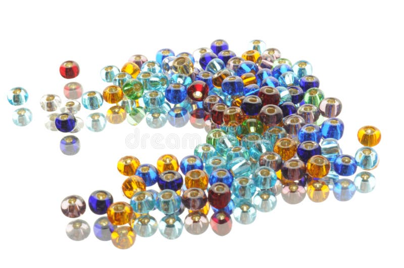 Colored transparent beads stock photo. Image of gold - 13442364