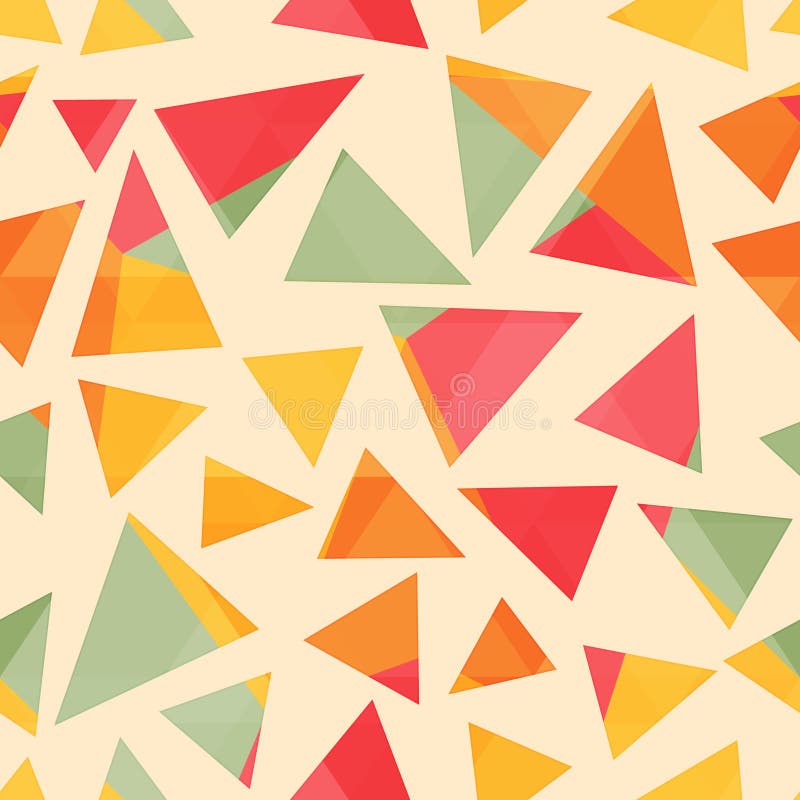 Colored Triangle Seamless Pattern Stock Vector - Illustration of email ...