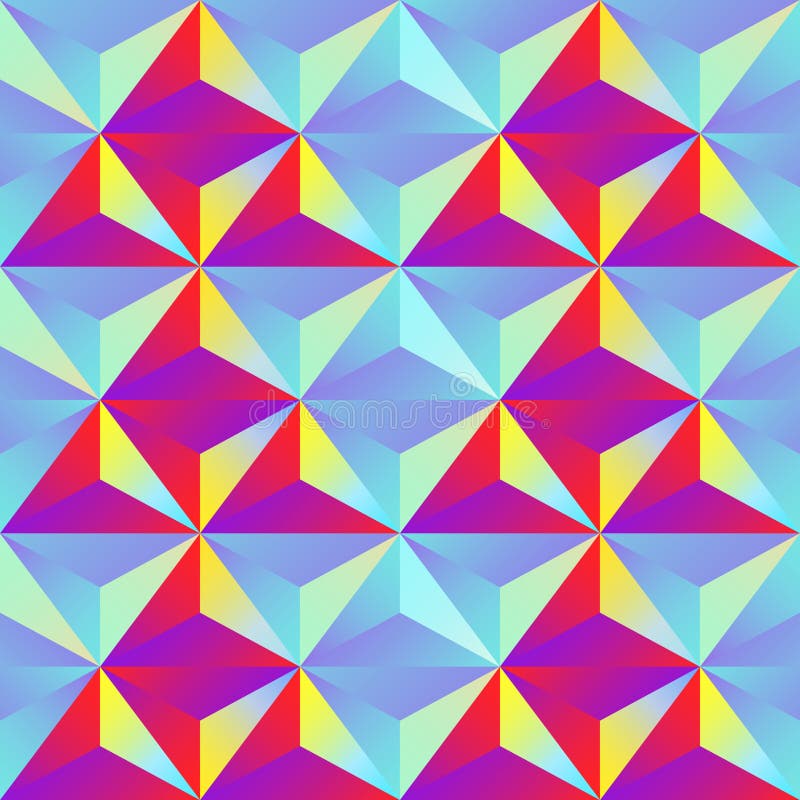 Colored Triangle Seamless Pattern Stock Vector - Illustration of card ...
