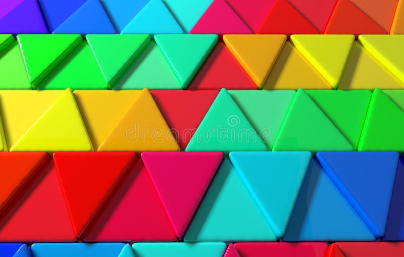 Colored triangles stock illustration. Illustration of texture - 54336651
