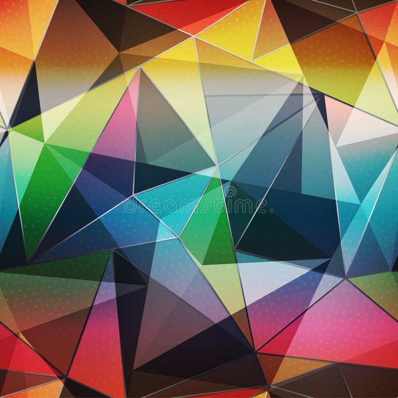 Colored triangles pattern stock vector. Illustration of colorful ...