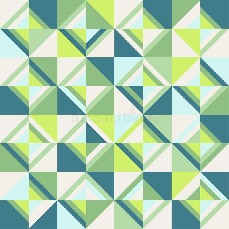 Colored Triangles. Seamless Pattern, Lime Palette Stock Vector ...