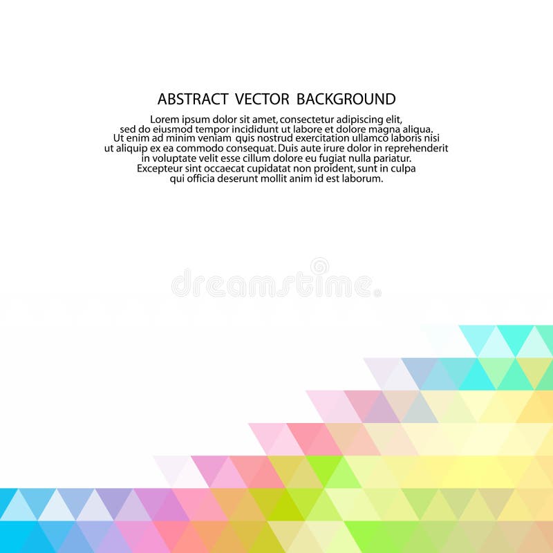 Colored Triangles. Template for Presentation, Banners, Advertising ...